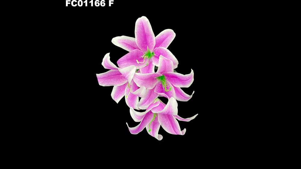 Ramo Lily Satinada *5 tipo Tiger - LasFloresArtificiales.com