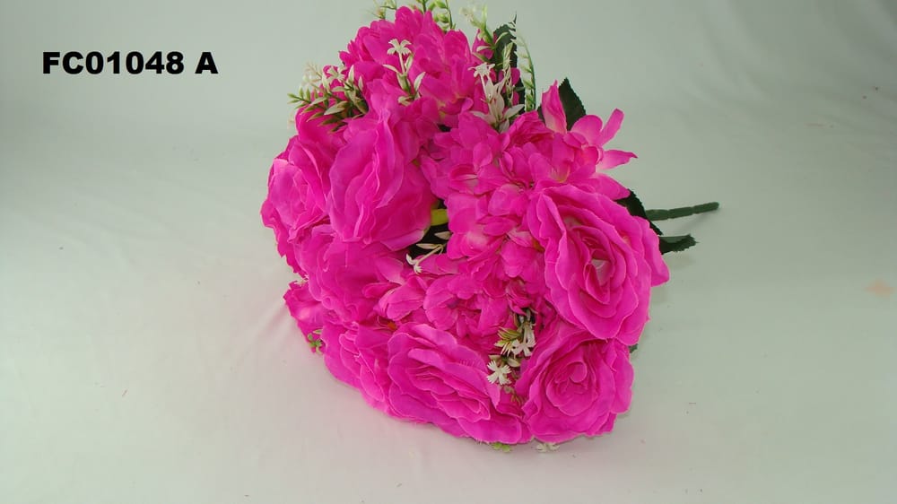 Ramo rosa francesa *24 - LasFloresArtificiales.com